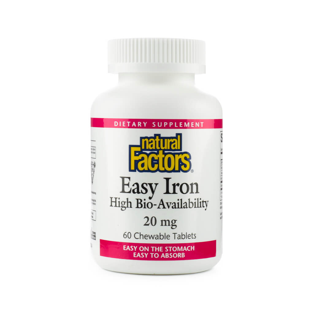 Easy Iron 20mg - Natural Factors | Metabolism Support Supplement - The ...
