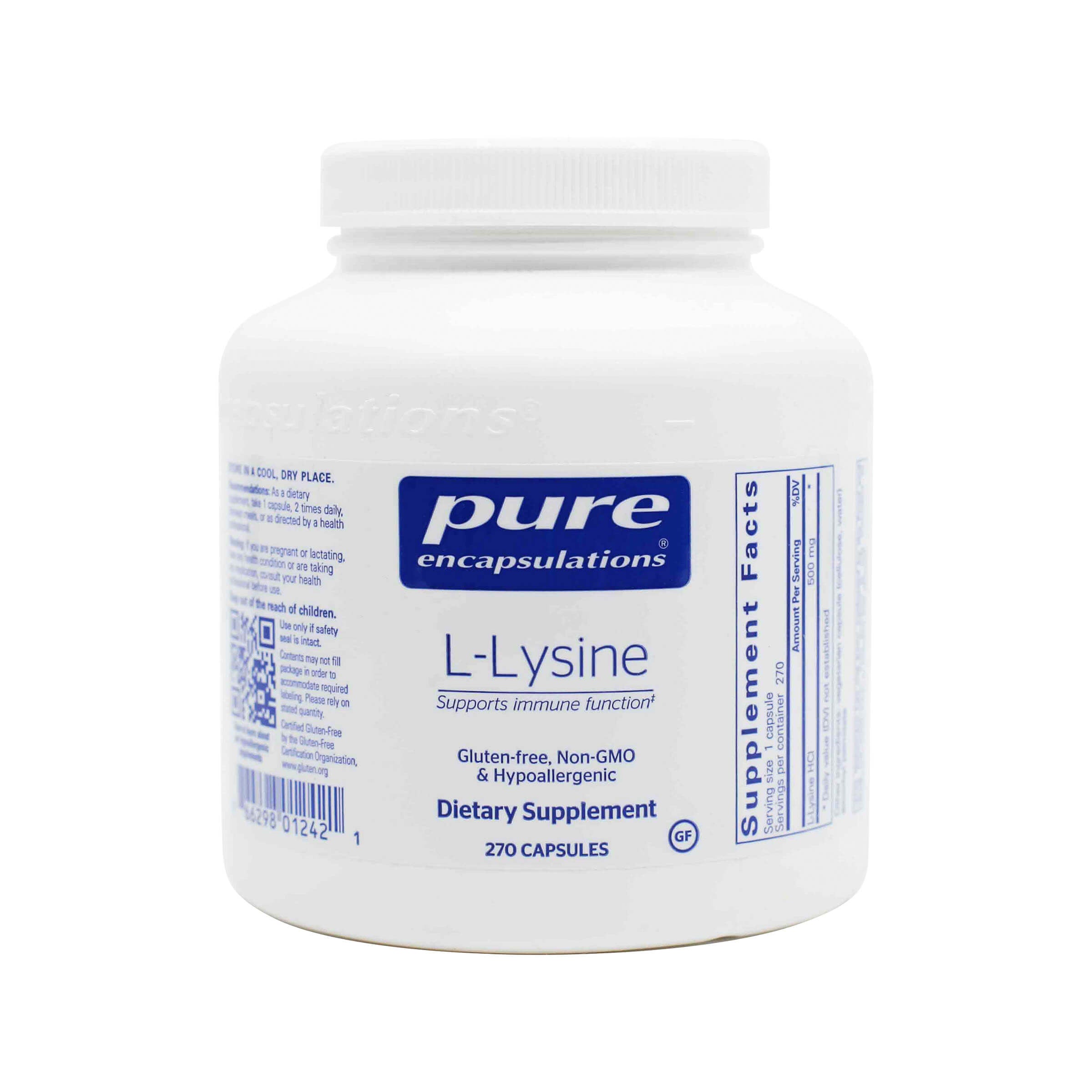 Pure Encapsulations L-Lysine Supplement - The Healthy Place