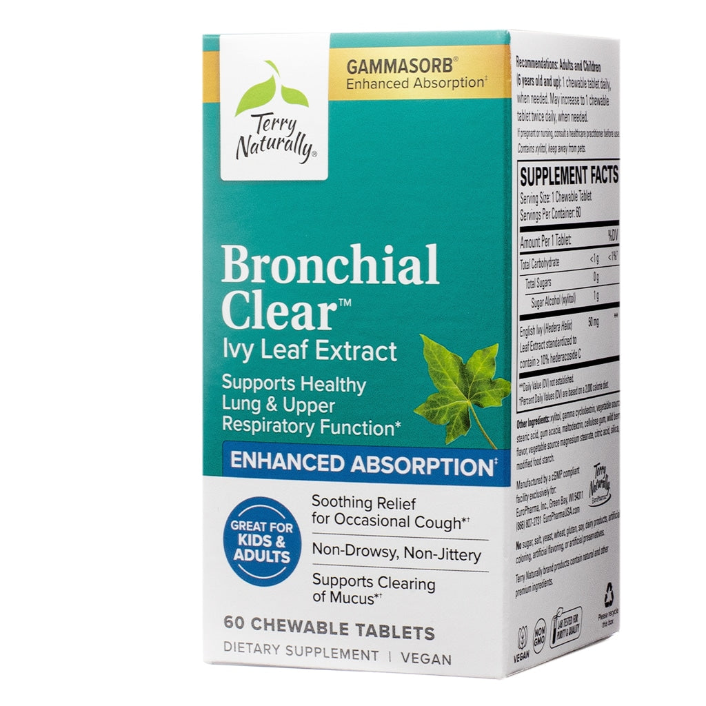 Shop Bronchial Clear™ Ivy Leaf Extract Chewable Tablets - The Healthy Place